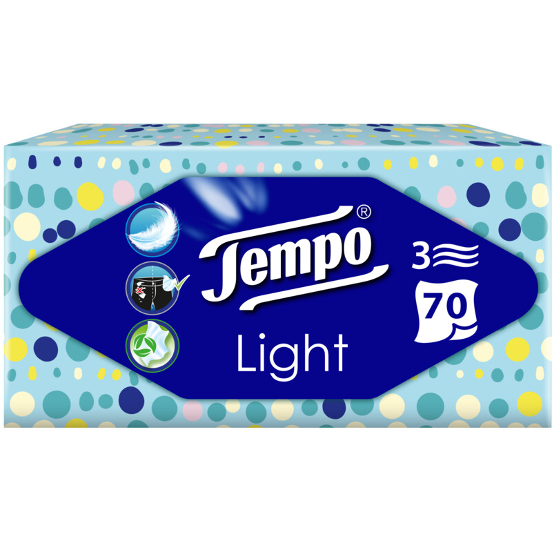 Tempo Light box 3-laags zakdoeken bestellen | Albert Heijn
