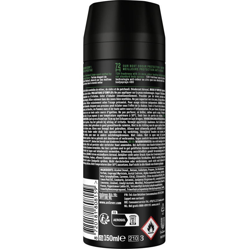 Axe Green geranium deodorant bodyspray bestellen | Albert Heijn