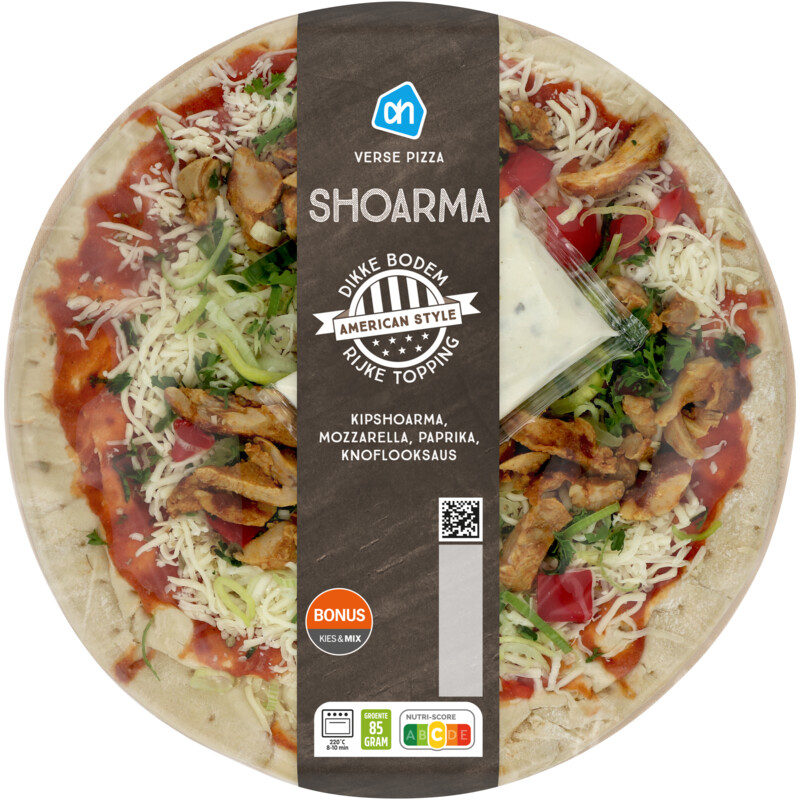 AH Verse pizza Amerikaanse stijl shoarma bestellen | Albert Heijn