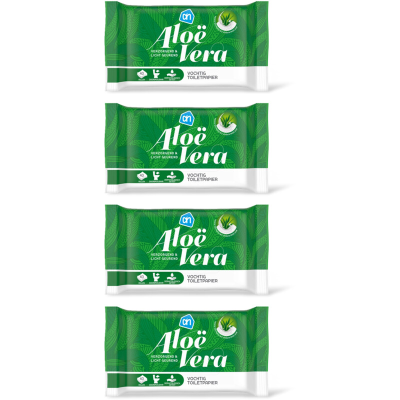 AH Vochtig toiletpapier alo vera 4-pack reserveren | Albert Heijn