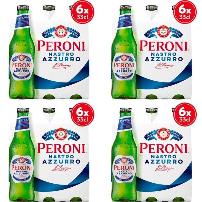 Peroni Nastro azzurro Italiaans bier 4x 6-pack bestellen | Albert Heijn