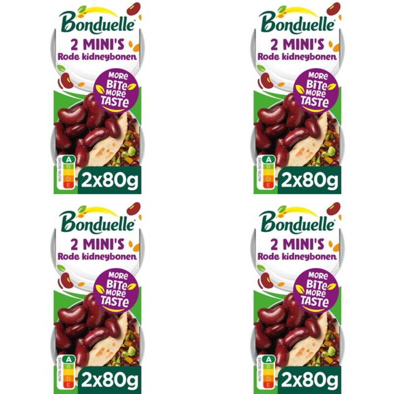 Bonduelle Rode kidneybonen 2 mini's 4-pack bestellen | Albert Heijn