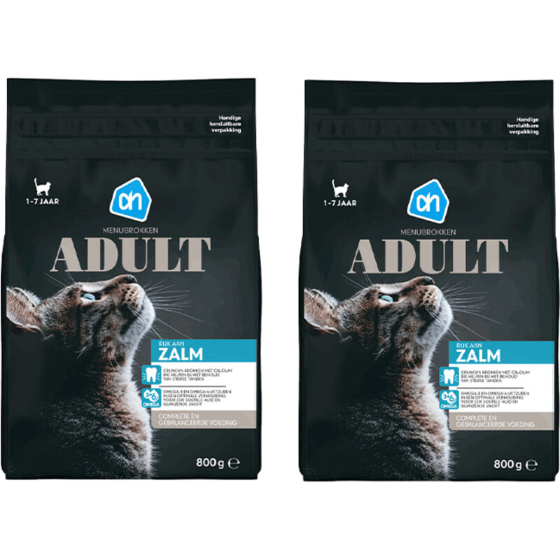 AH Premium brok adult zalm 2-pack bestellen | Albert Heijn