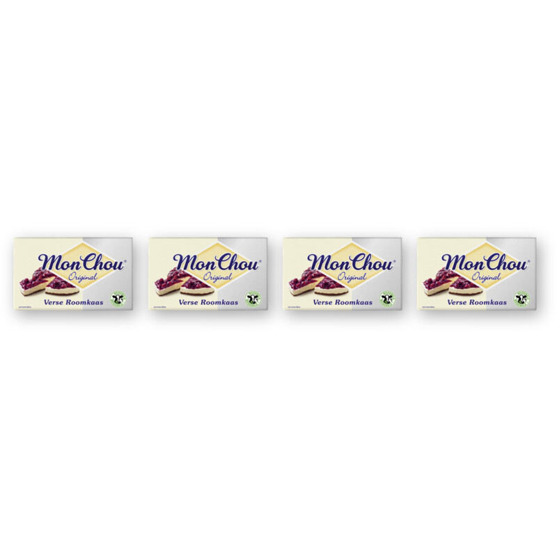 MonChou Original verse roomkaas 4-pack bestellen | Albert Heijn