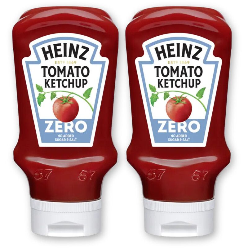 Heinz zero toegevoegde suikers 2-pack bestellen | Albert Heijn