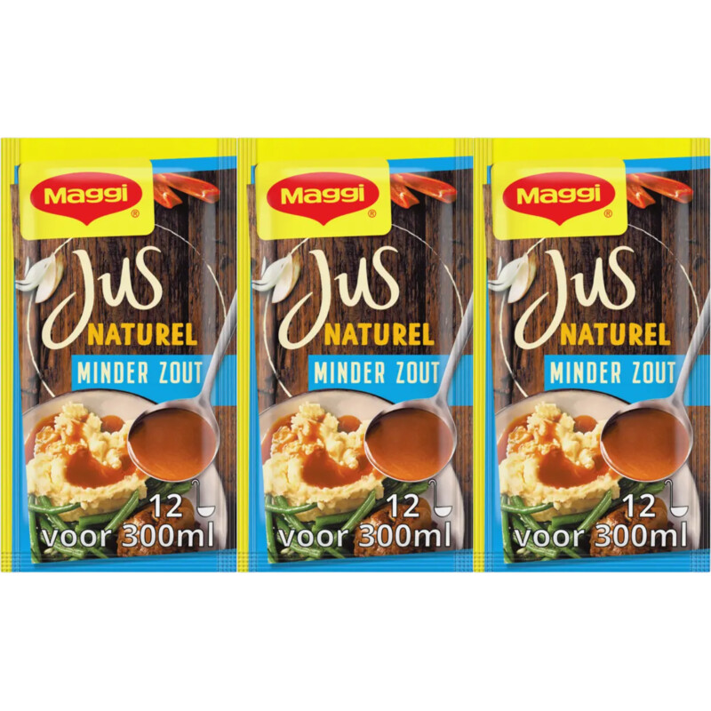 Maggi Jus naturel minder zout 3-pack bestellen | Albert Heijn