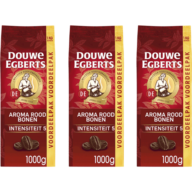 Douwe Egberts Aroma rood bonen voordeelpak 3-pack bestellen | Albert Heijn