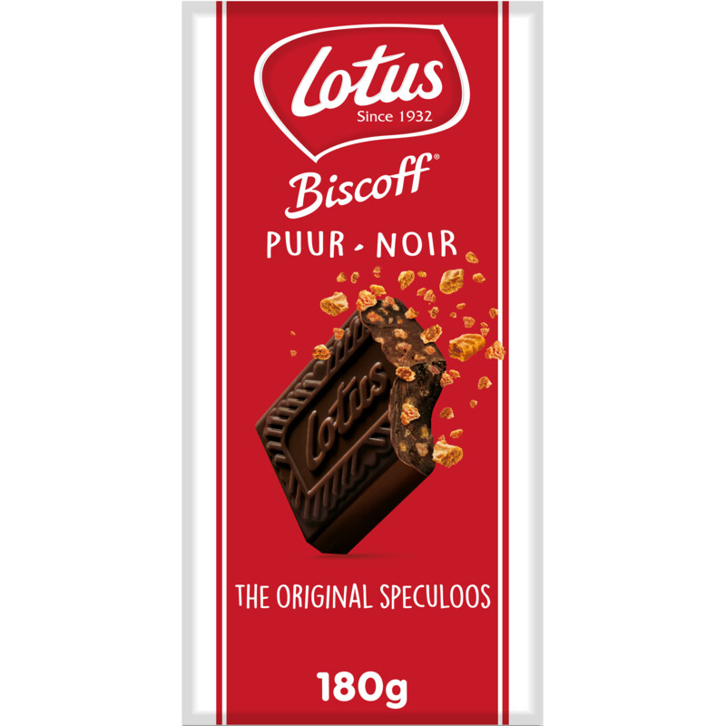 Lotus Biscoff puur chocolade speculoosstukjes reserveren | Albert Heijn