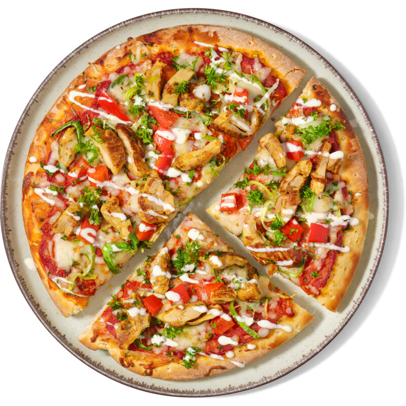 AH Verse pizza Amerikaanse stijl shoarma bestellen | Albert Heijn