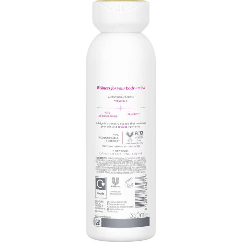 Dove Body+mind dragonfruit primrose body wash bestellen | Albert Heijn