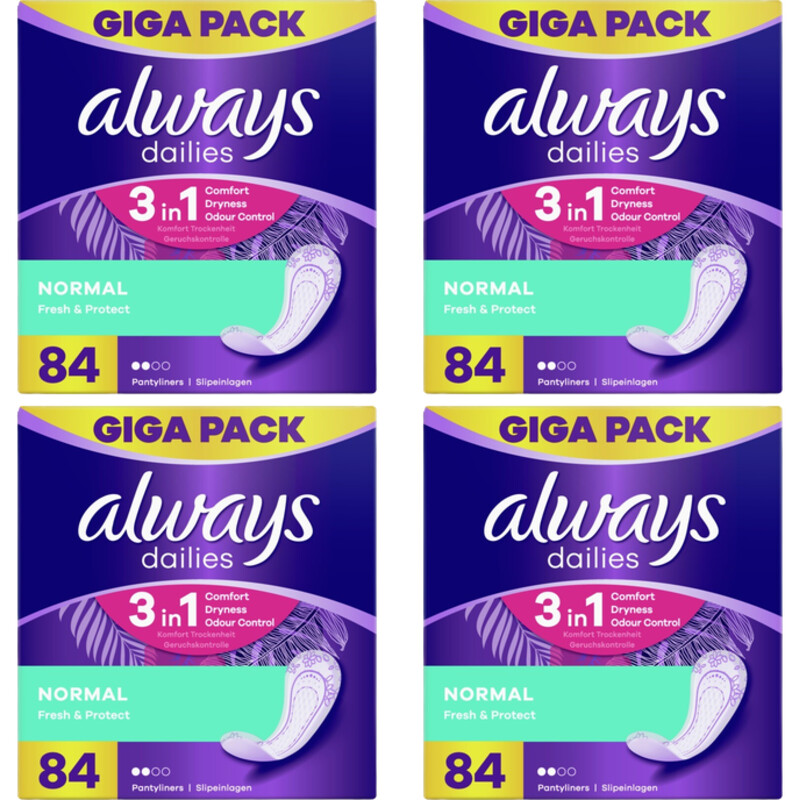 Always normal inlegkruisjes giga pack 4-pack bestellen | Albert Heijn