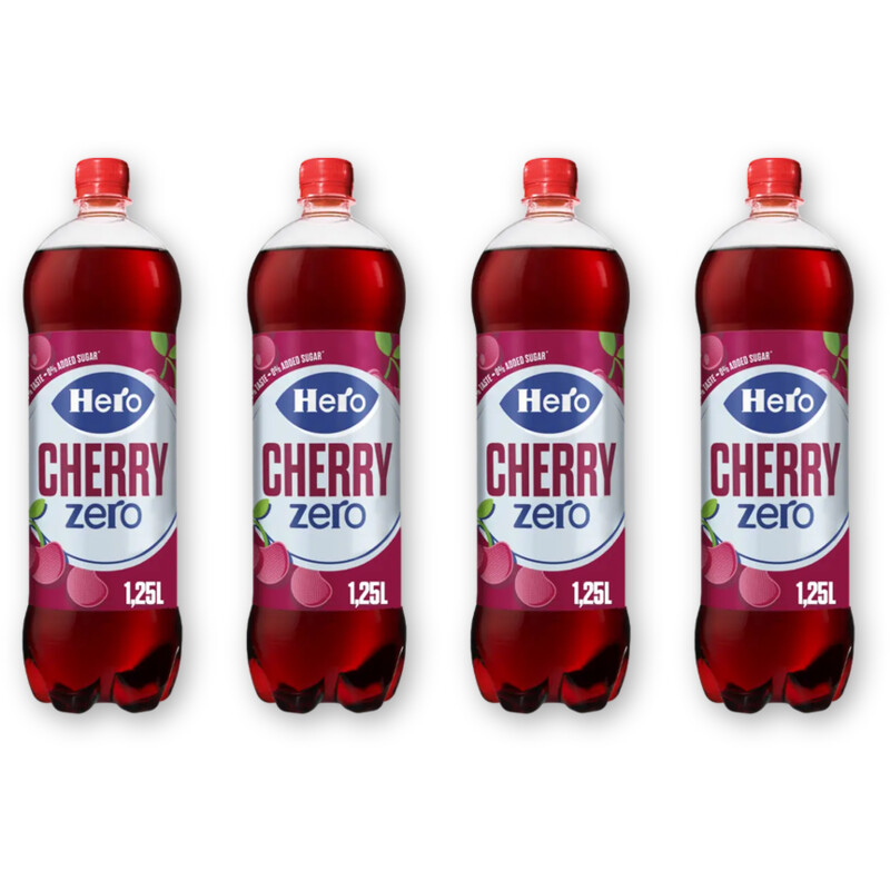 Hero Cherry frisdrank zero 4-pack bestellen | Albert Heijn