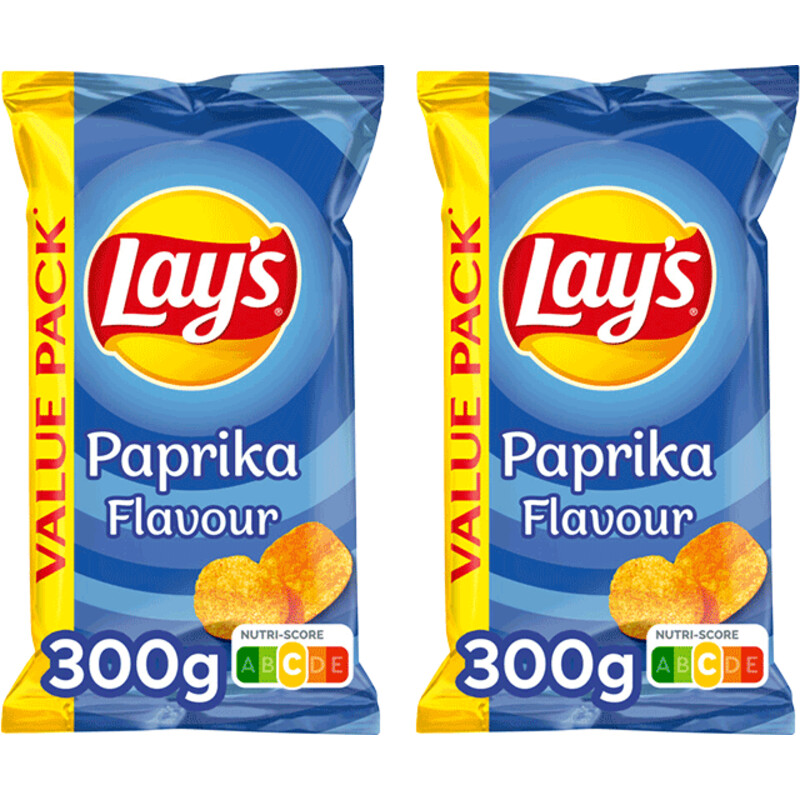 Lay's Paprika flavour value pack 2-pack bestellen | Albert Heijn