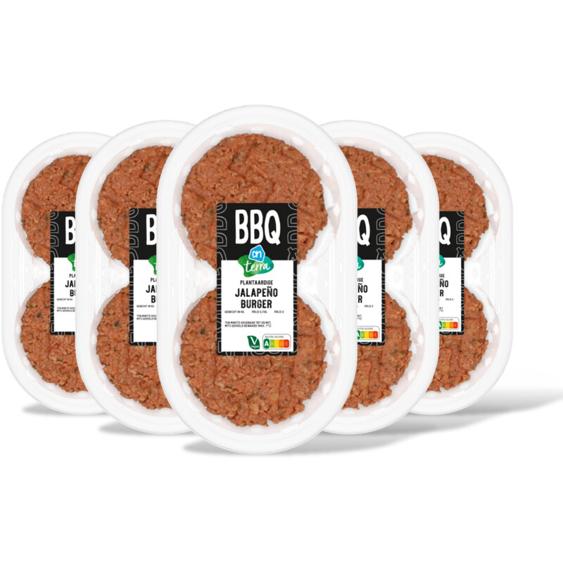 AH Terra Plantaardige jalapeno burger 5-pack reserveren | Albert Heijn