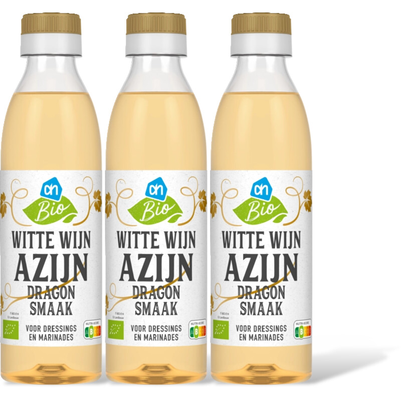 AH Biologisch Witte wijnazijn dragon 3-pack reserveren | Albert Heijn