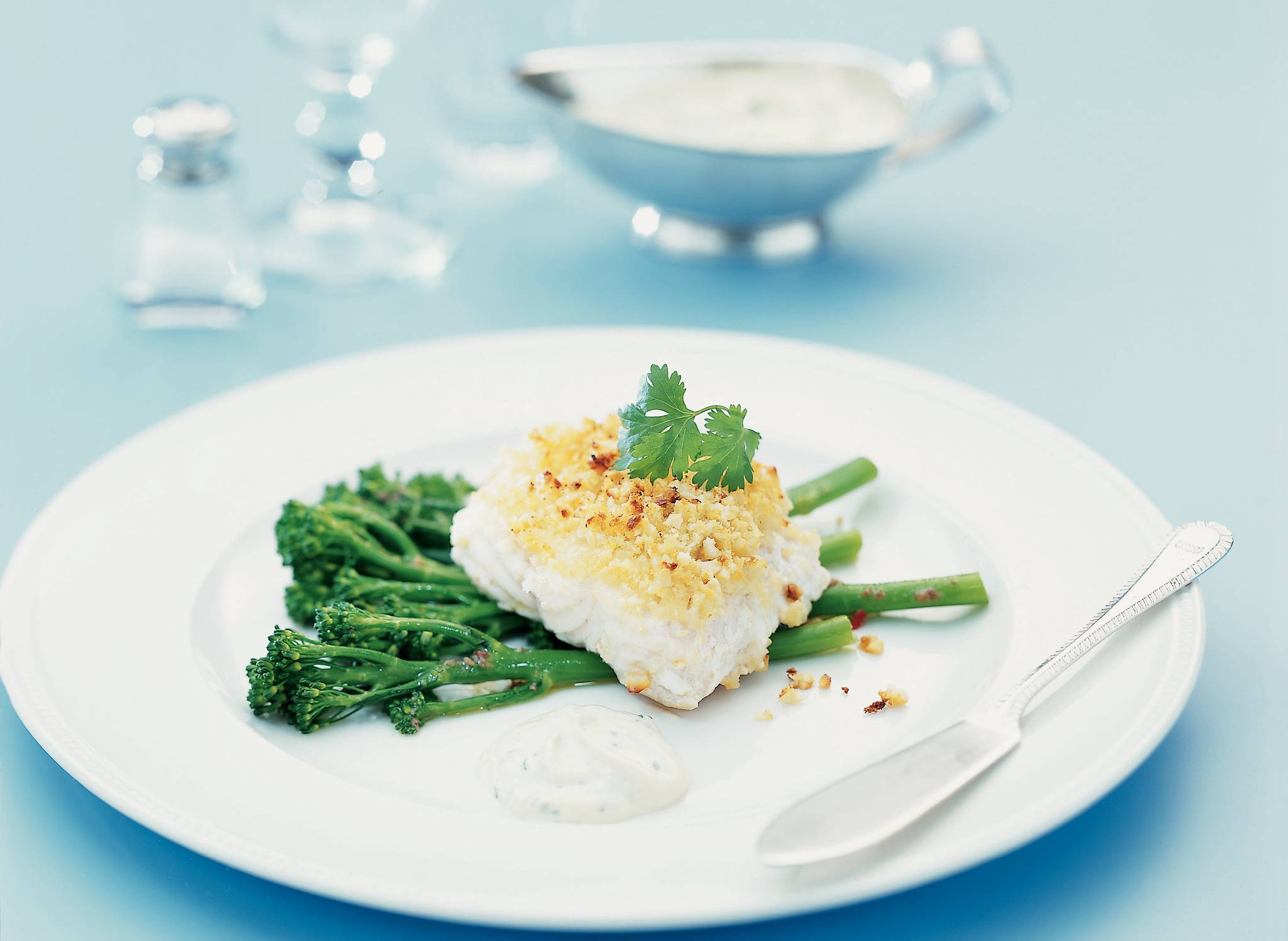 Zeewolf met amandelkorst en koriandermayonaise recept - Allerhande ...