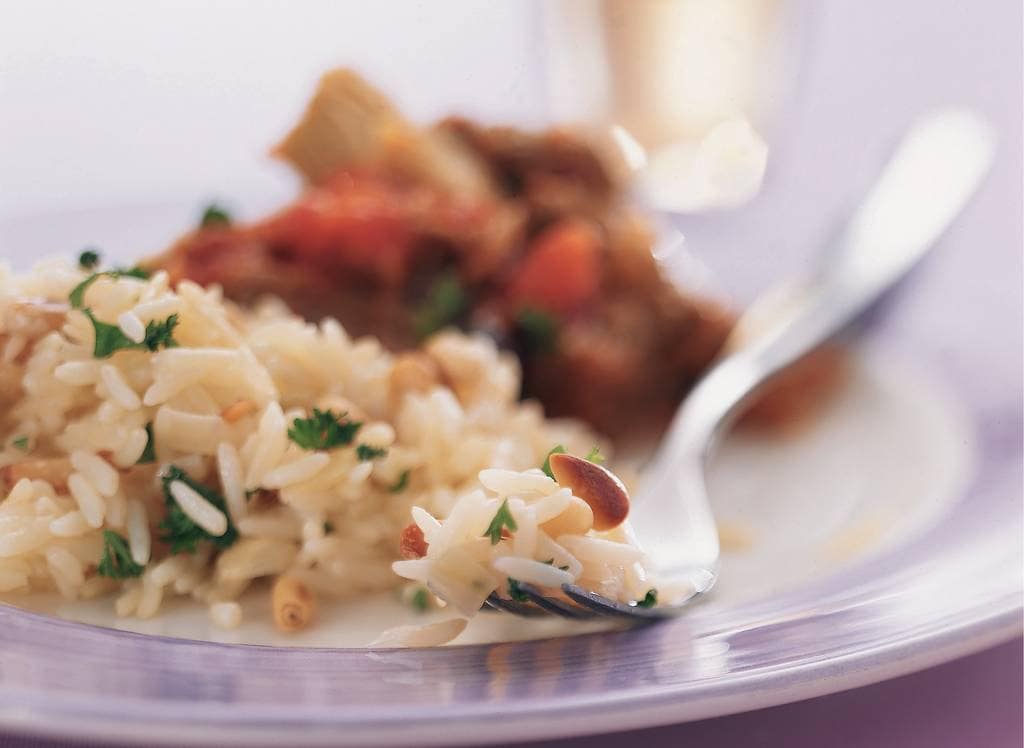 Witte rijst met sherry en pijnboompitten recept - Allerhande | Albert Heijn
