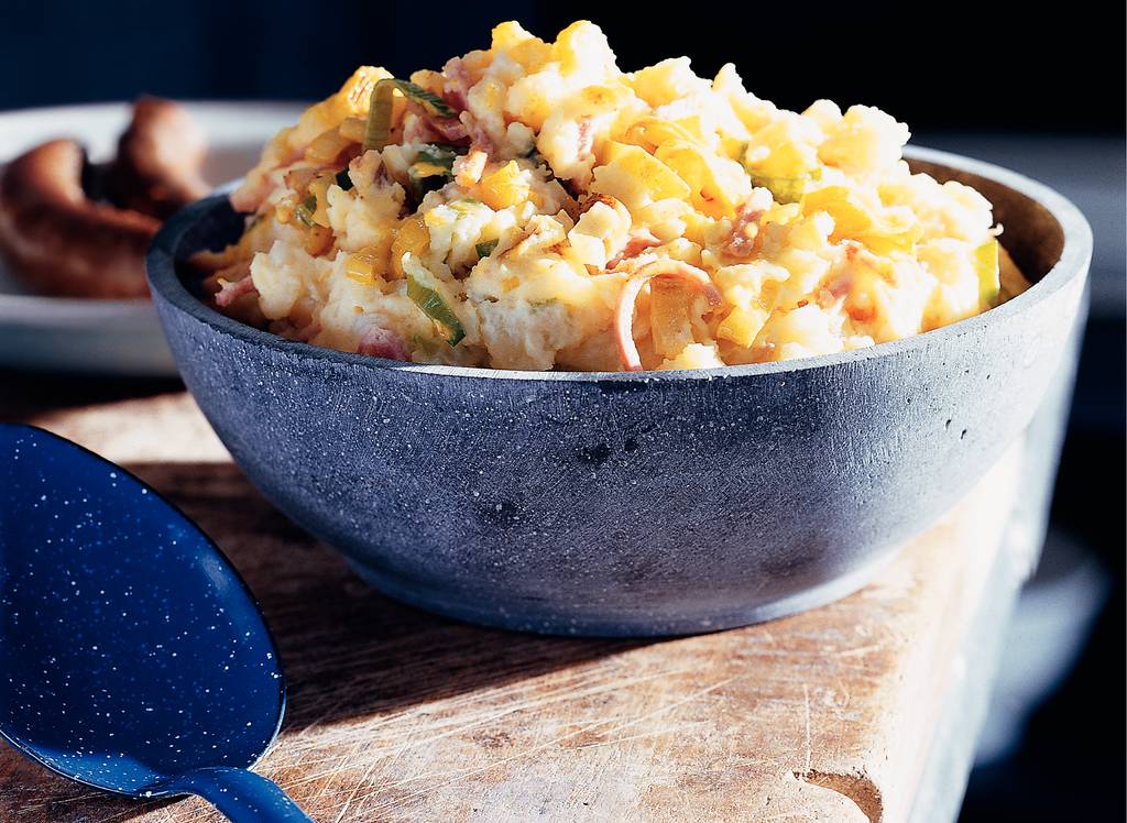 Stoemp met prei en hesp recept - Allerhande | Albert Heijn