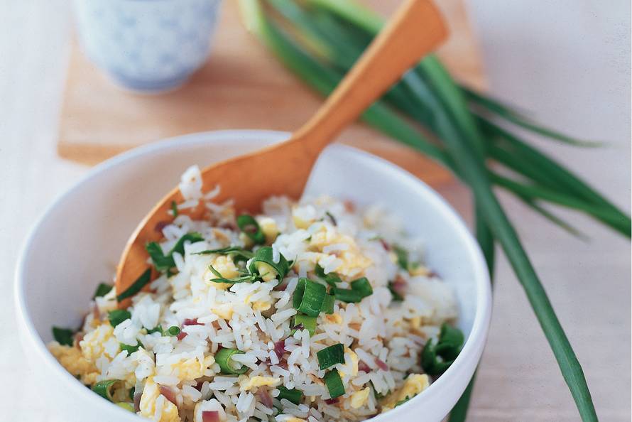 Gebakken rijst met bosui en koriander recept - Allerhande | Albert Heijn