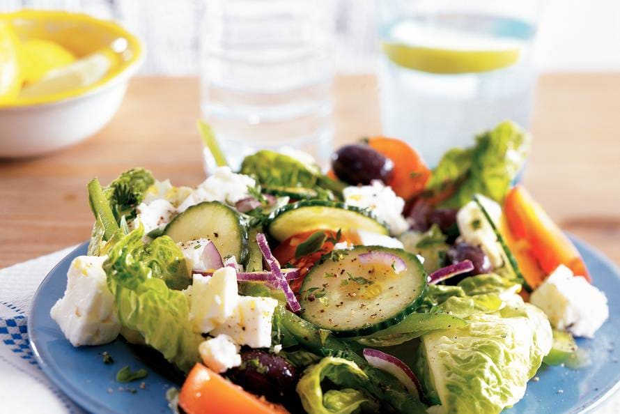 Saláta choriátiki - Traditionele Griekse boerensalade recept ...