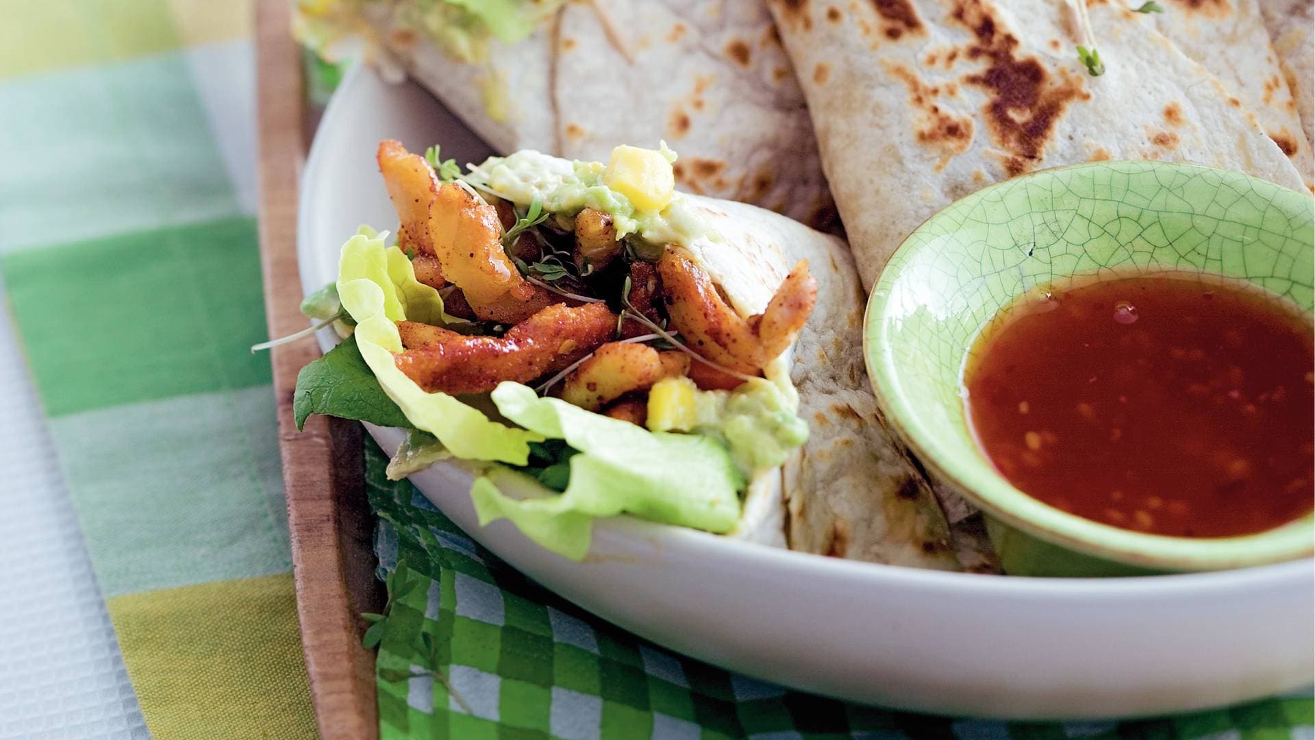 Wraps met kip en tuinkers recept - Allerhande | Albert Heijn België