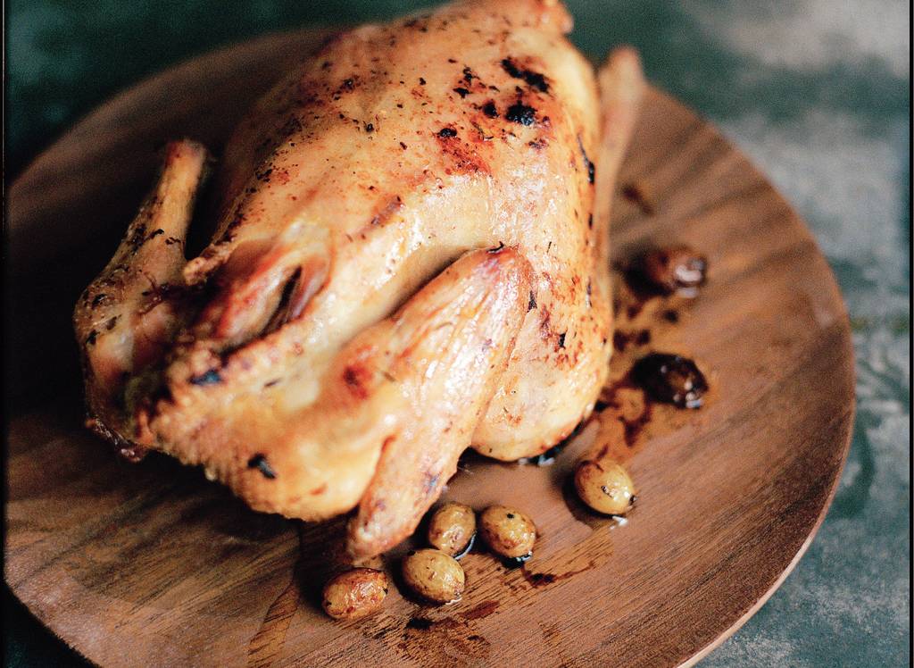 Scharrelkip met knoflook, tijm en druiven recept - Allerhande | Albert ...