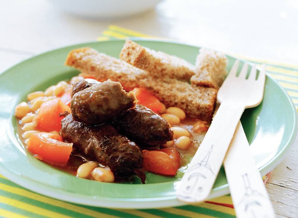 Zoete bonen met worstjes recept - Allerhande | Albert Heijn