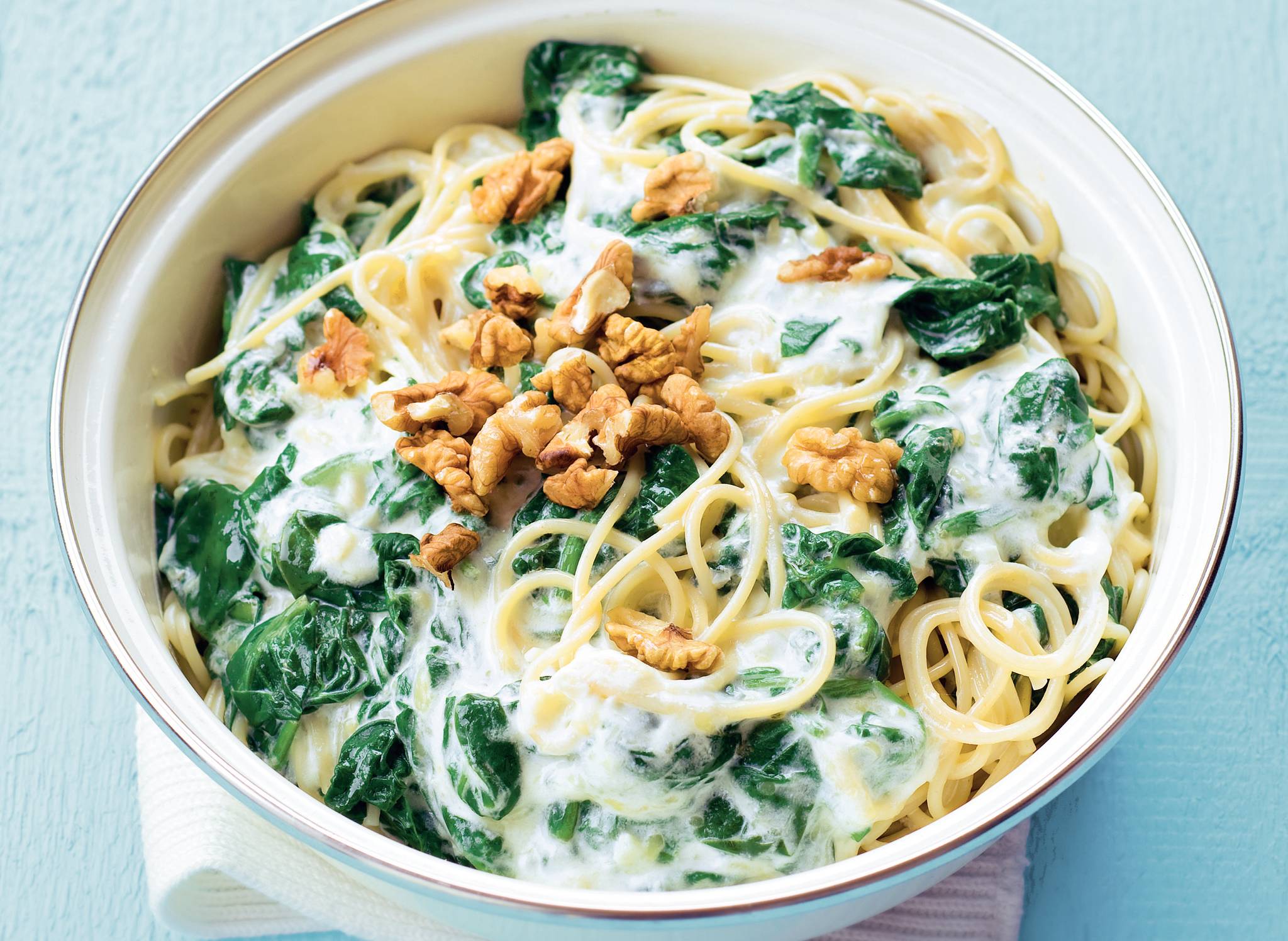 Spinaziespaghetti recept - Allerhande | Albert Heijn