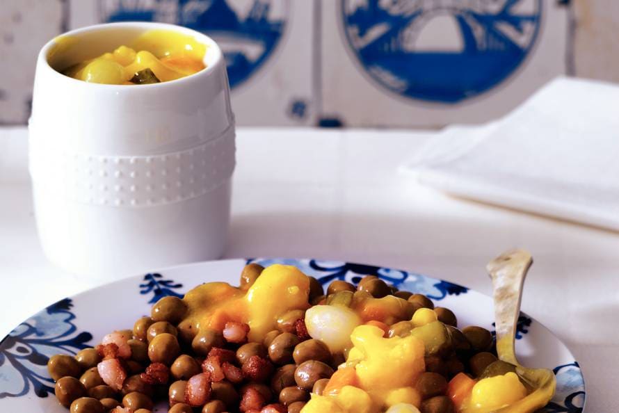 Kapucijners met zelfgemaakte piccalilly recept - Allerhande | Albert Heijn