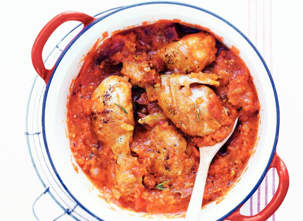 Stoofpotje kip met tomaten recept - Allerhande | Albert Heijn