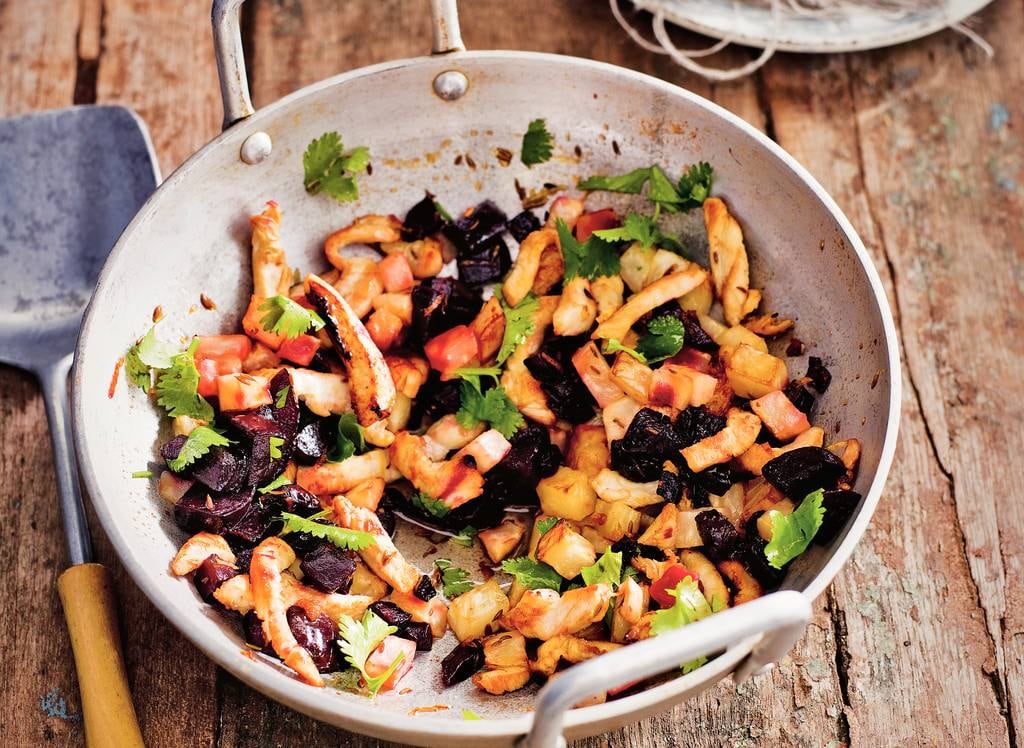 Roerbak van knolselderij en biet recept - Allerhande | Albert Heijn