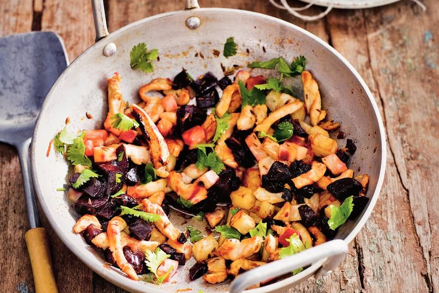 Roerbak van knolselderij en biet recept - Allerhande | Albert Heijn