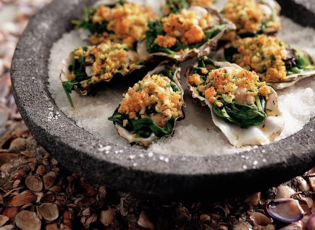 Gegratineerde oesters recept - Allerhande | Albert Heijn