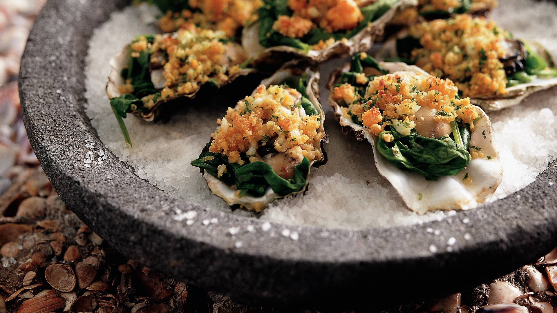 Gegratineerde oesters recept - Allerhande | Albert Heijn