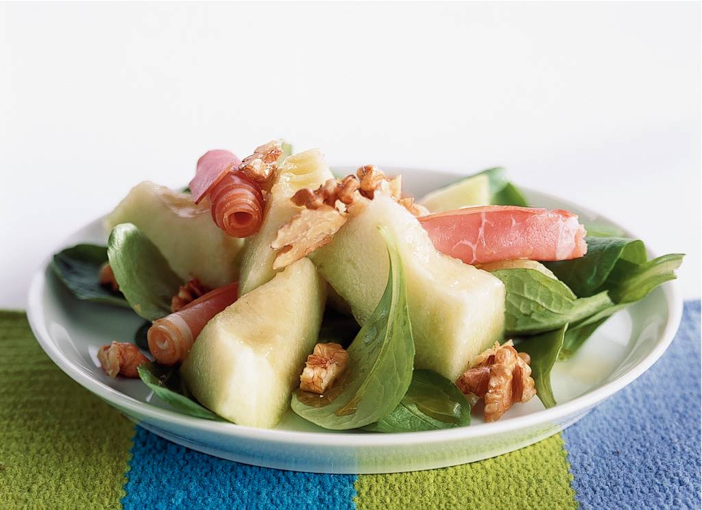 Meloen met kruidendressing en ham recept - Allerhande | Albert Heijn