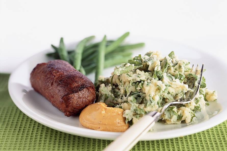 Rundervinken met rucolapuree recept - Allerhande | Albert Heijn België