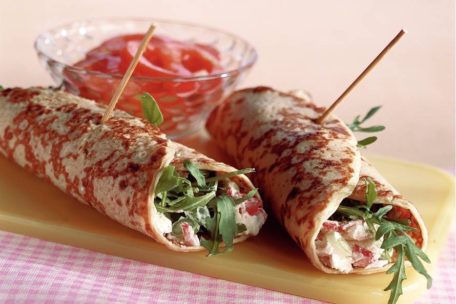 Gevulde pannenkoeken met romige surimi recept - Allerhande | Albert ...
