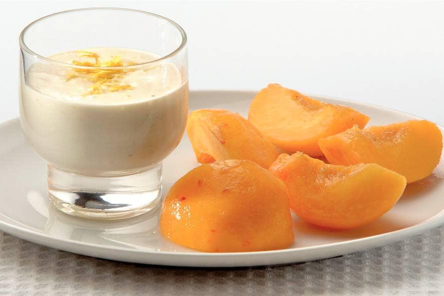 Roomtoetje met gember en perzik recept - Allerhande | Albert Heijn