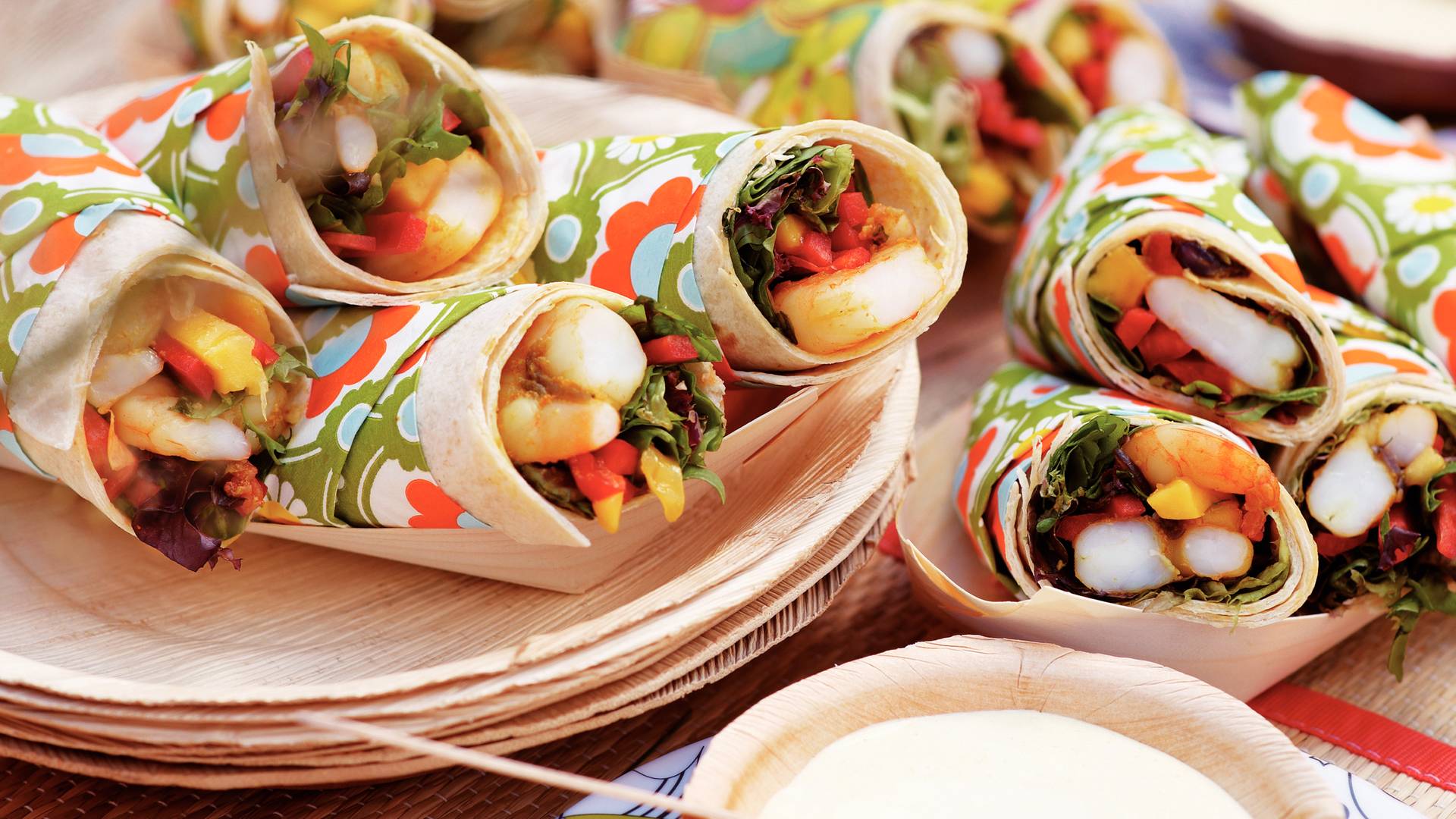 Wraps met kerriegarnalen recept - Allerhande | Albert Heijn België