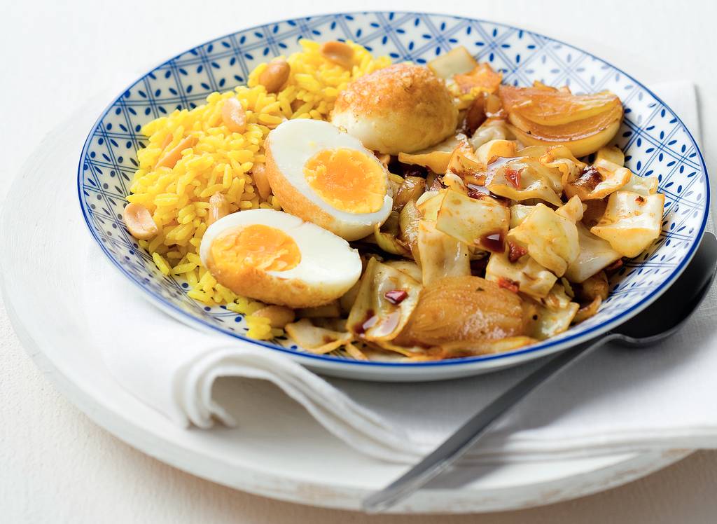 Gebakken rijst met groente en ei recept - Allerhande | Albert Heijn