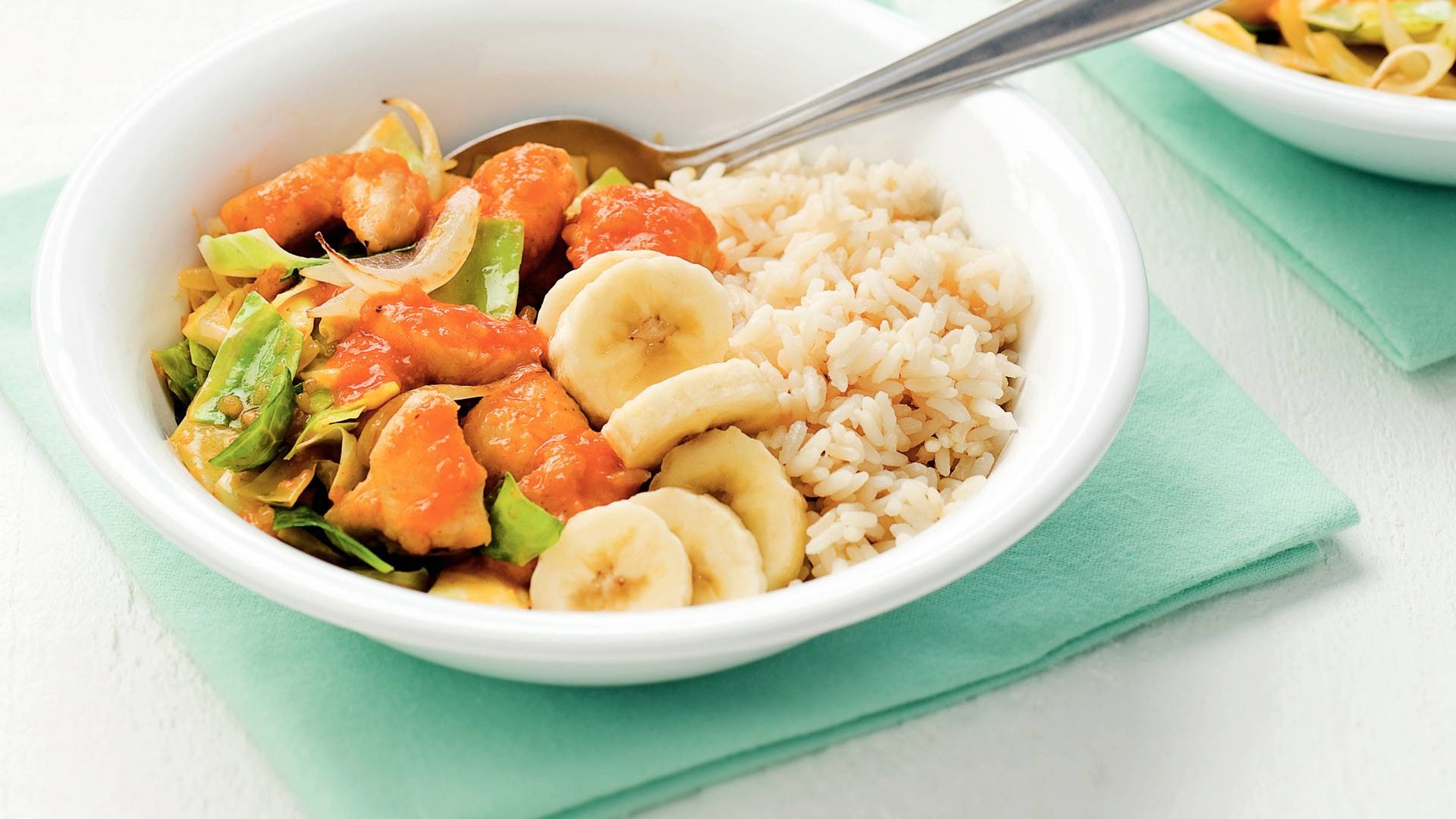 Kip paniki met banaan en kokosrijst recept - Allerhande | Albert Heijn