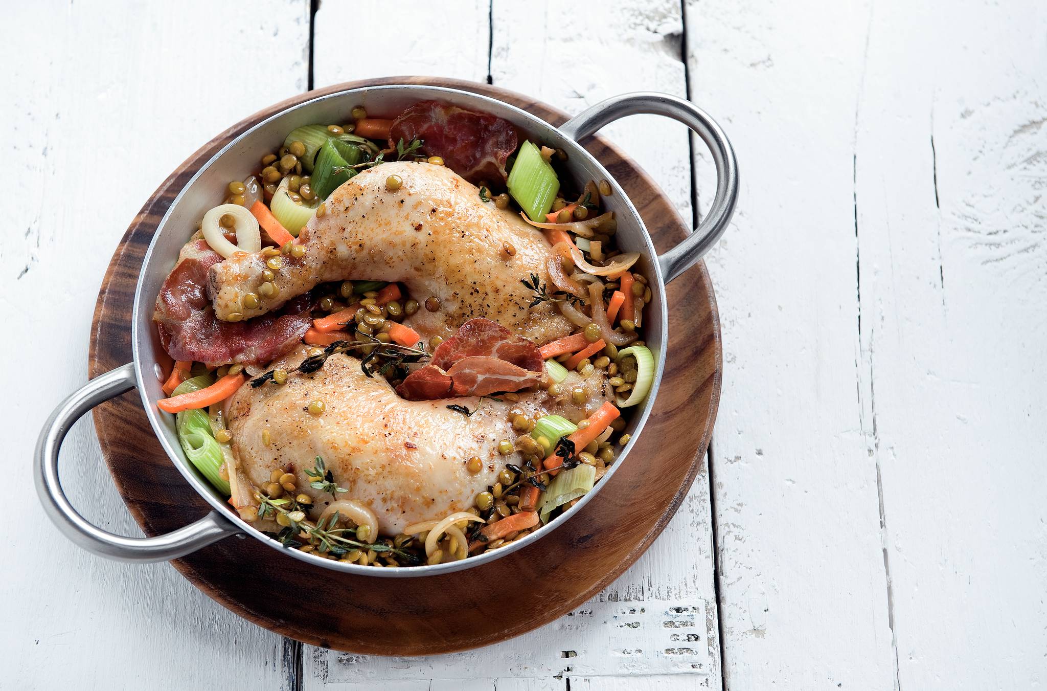 Kippenbout met linzen recept - Allerhande | Albert Heijn