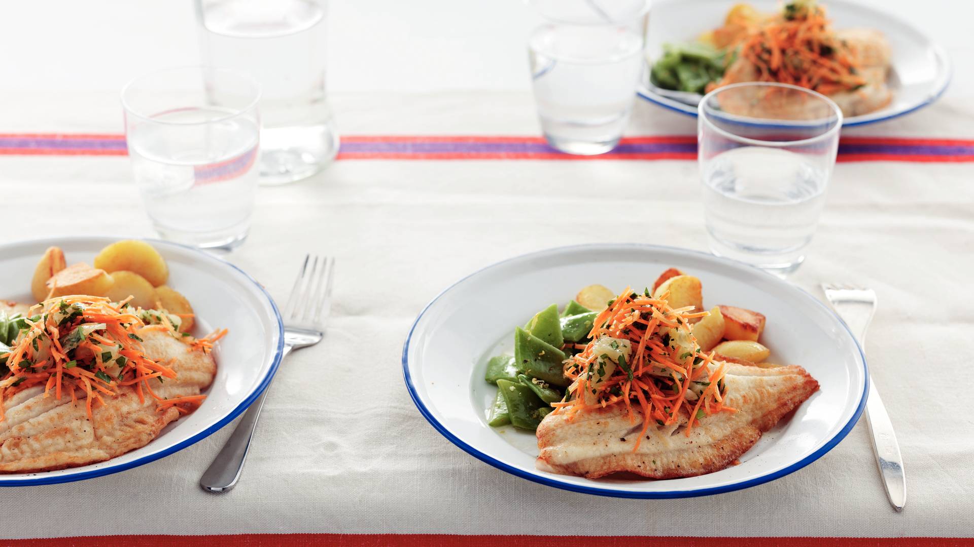 Gebakken scholfilet met oranje topping recept - Allerhande | Albert Heijn