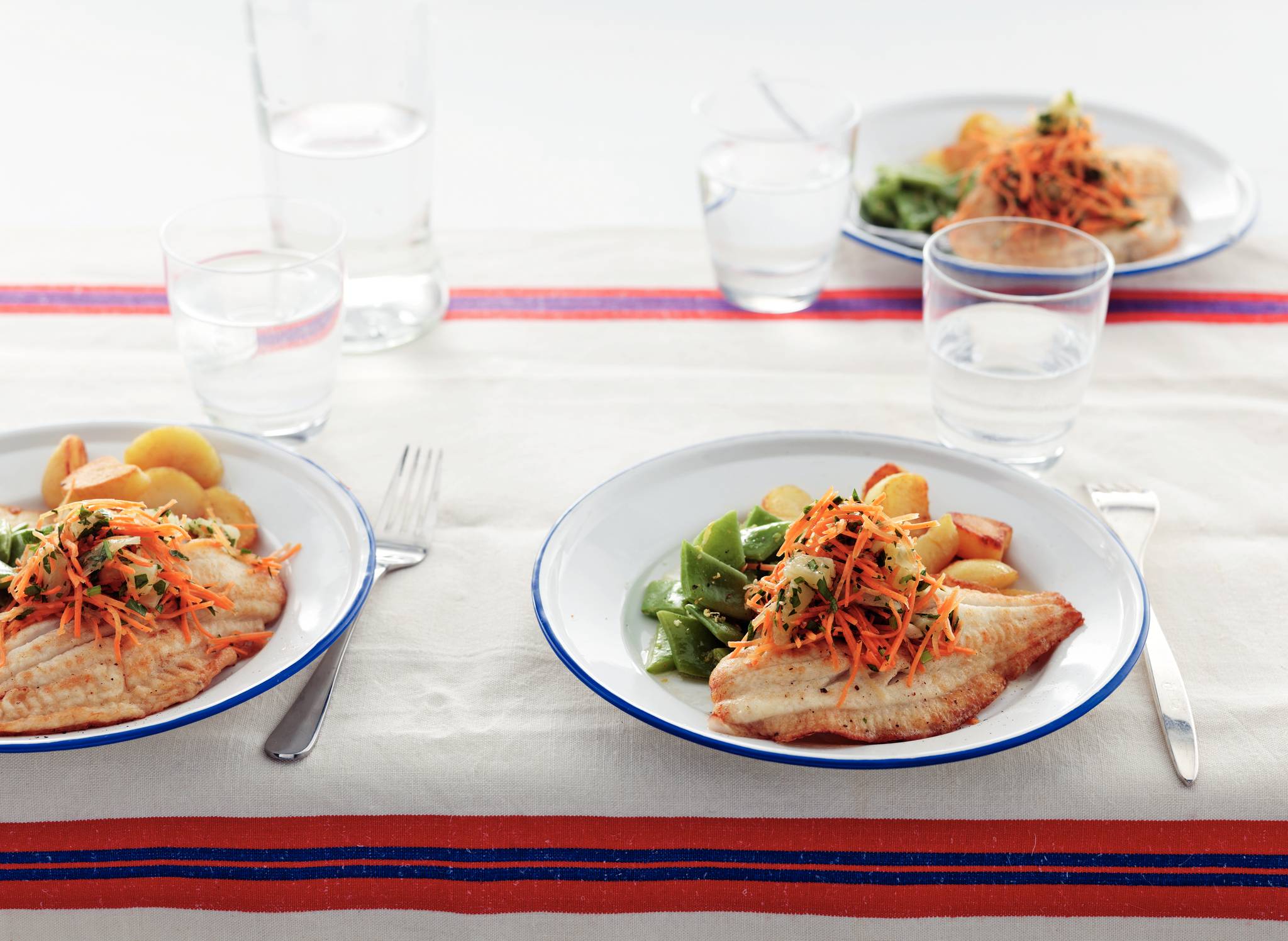 Gebakken scholfilet met oranje topping recept - Allerhande | Albert Heijn