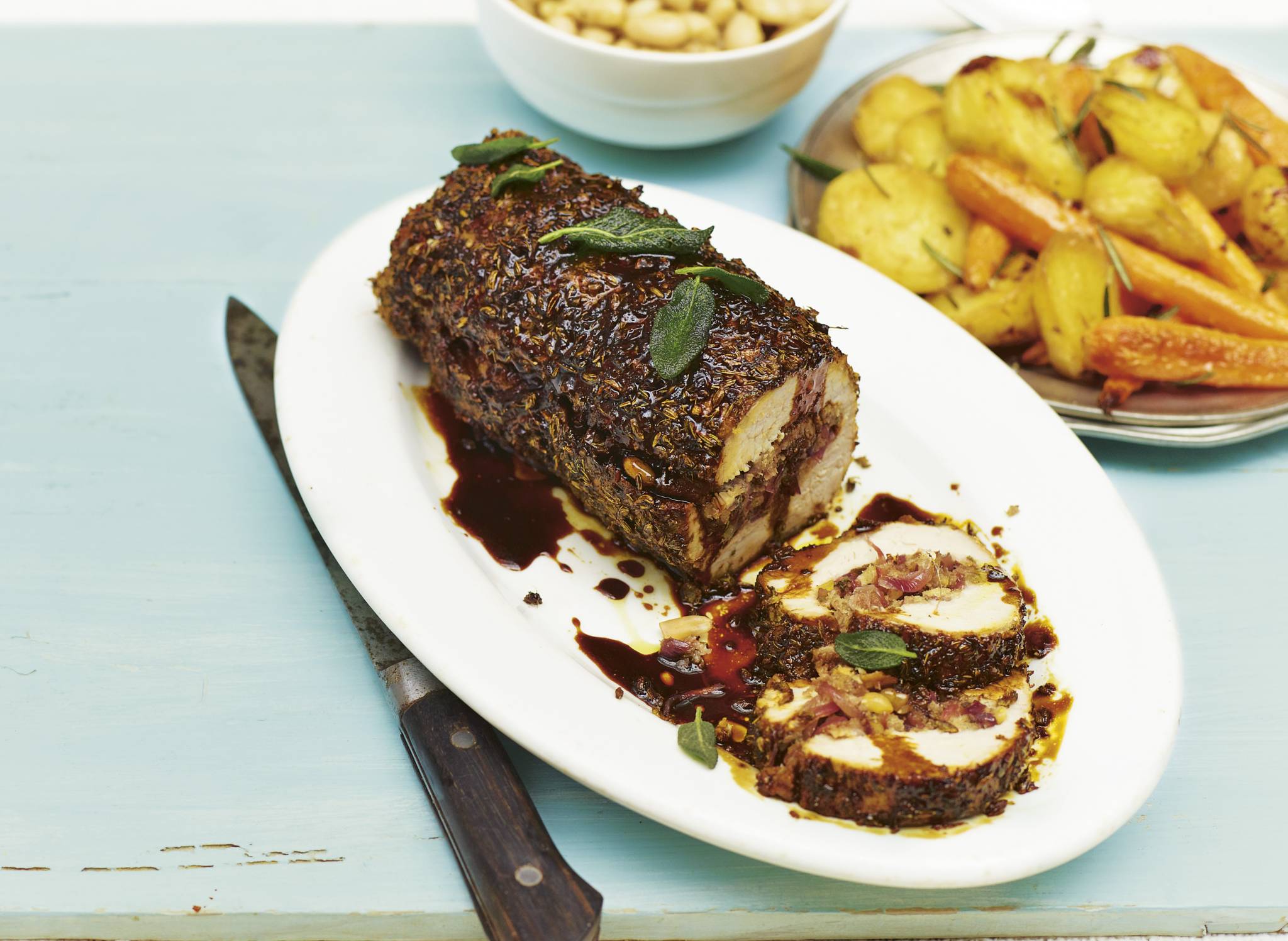 Gevulde varkensrollade uit de oven recept - Allerhande | Albert Heijn