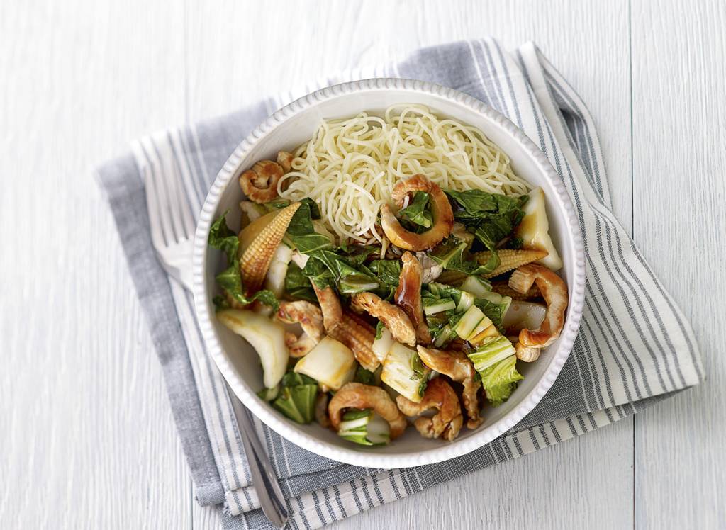 Snelle mihoen met kalkoen en teriyaki recept - Allerhande | Albert Heijn