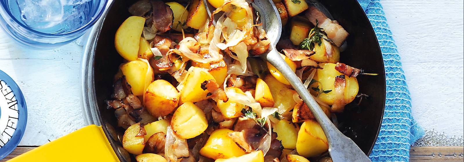 Gebakken aardappelen met spek en ui recept - Allerhande | Albert Heijn