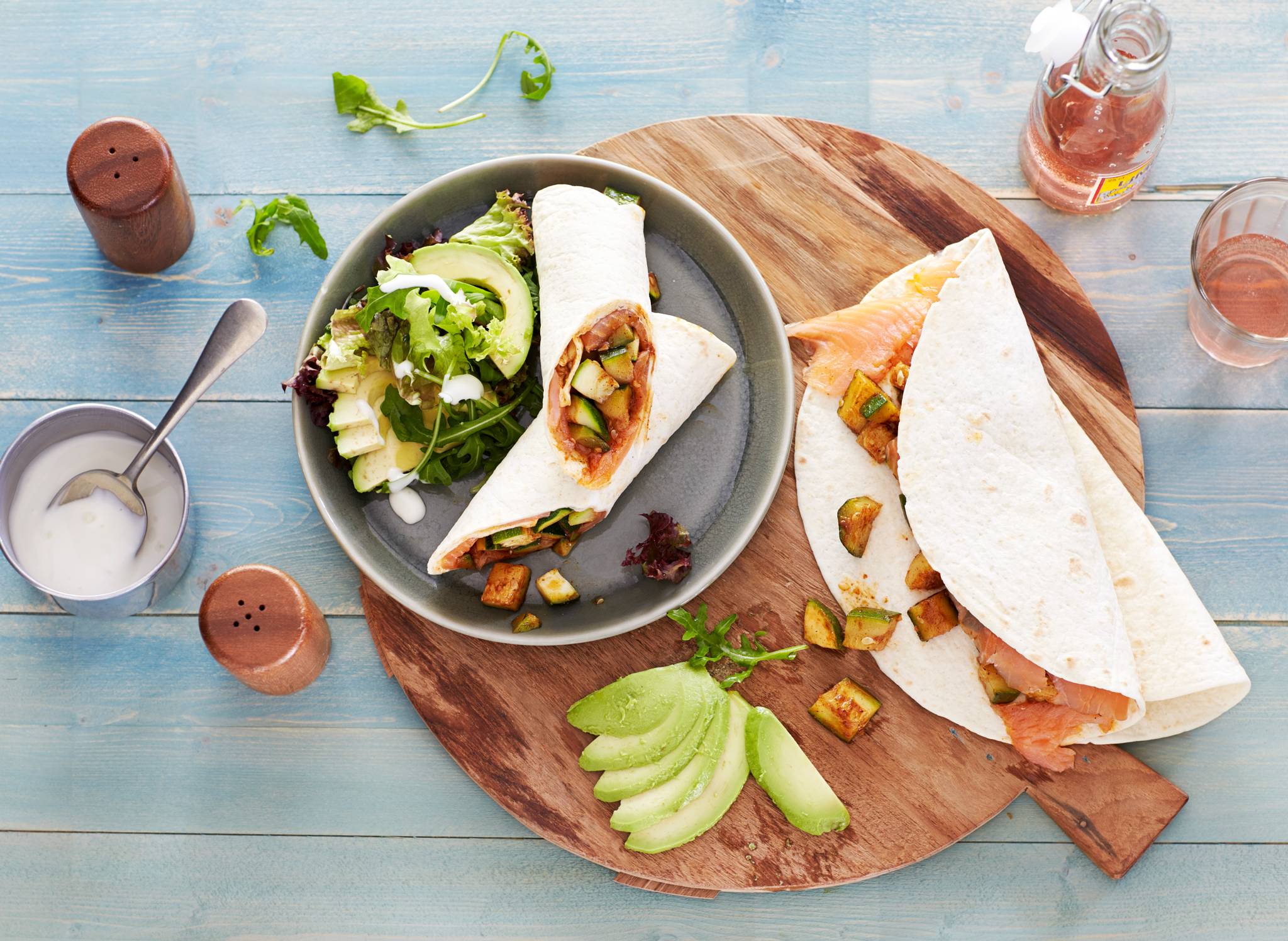 Zalmwraps recept - Allerhande | Albert Heijn