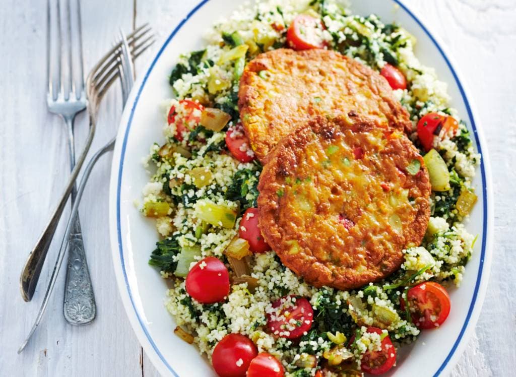 Groenteburger met couscous recept - Allerhande | Albert Heijn