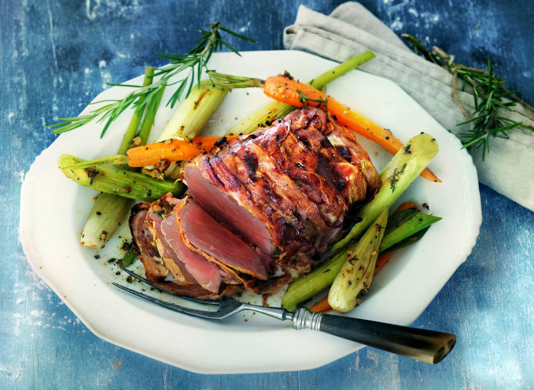Rosbief met groenten uit de oven. recept - Allerhande | Albert Heijn België